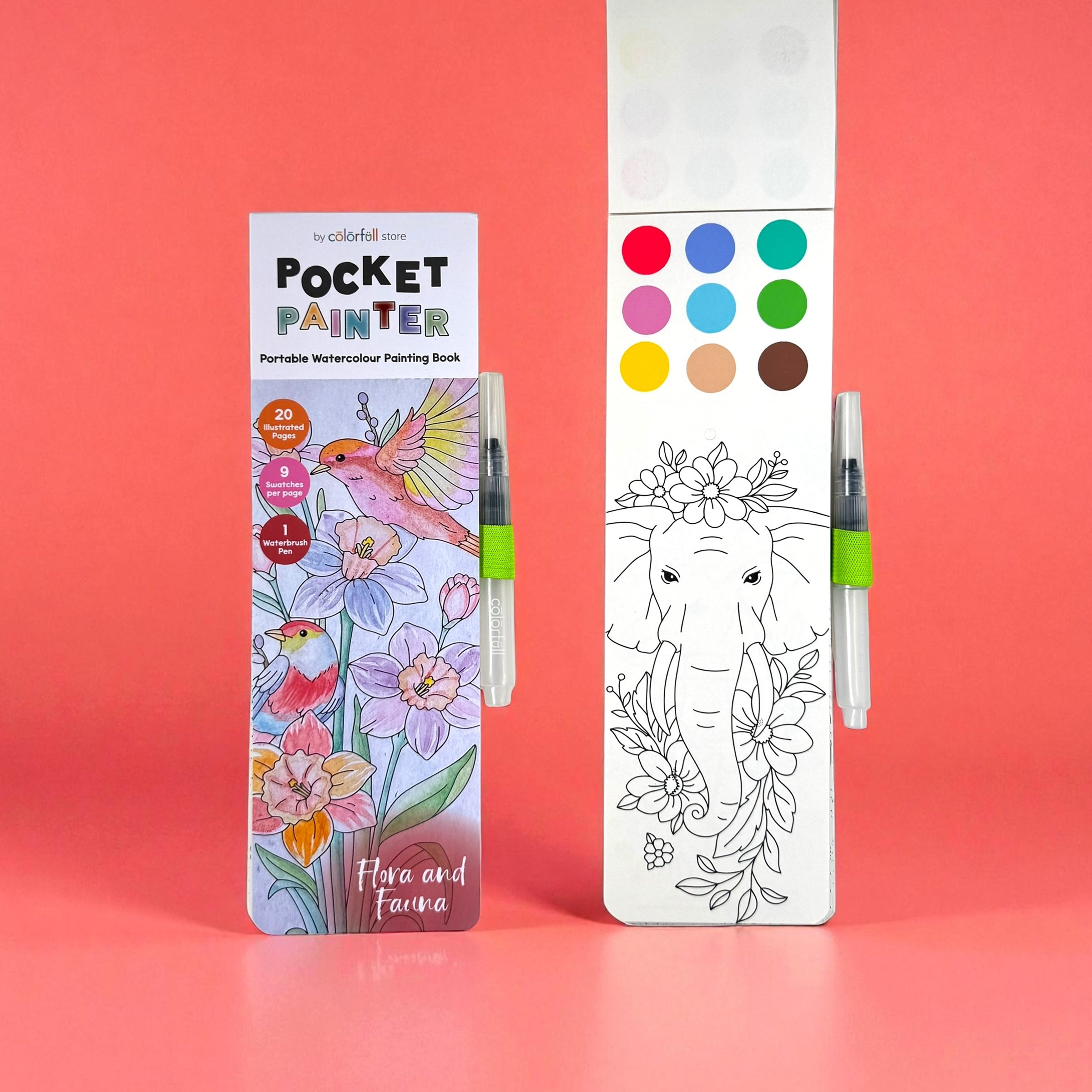 Flora & Fauna Pocket Painter (Ages 6-99) – Colorfull Store