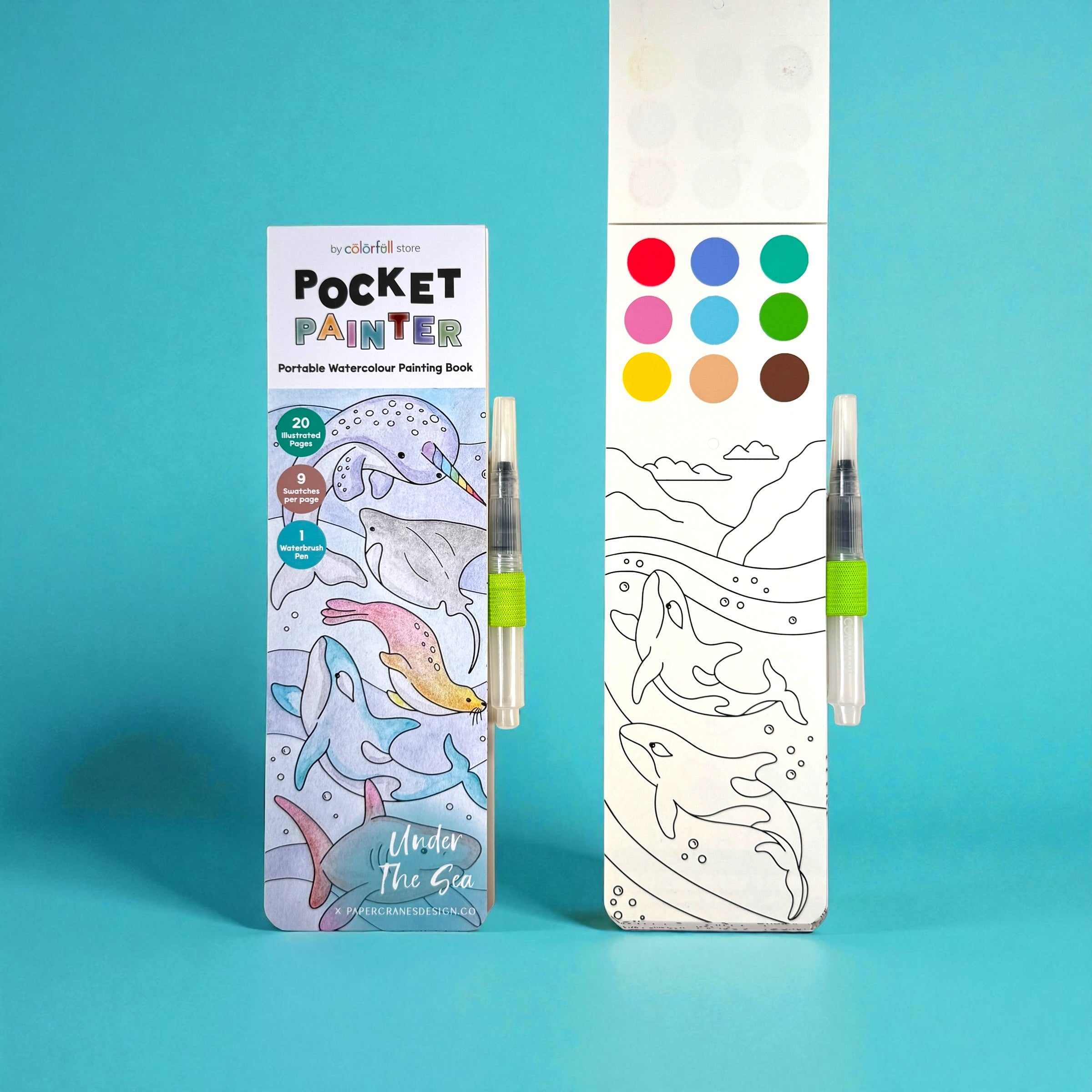 Under The Sea Pocket Painter (Ages 3-99) x Papercranes Design ...